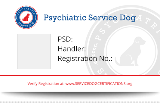 Psychiatric Service Dog Registration - Service Dog Certifications